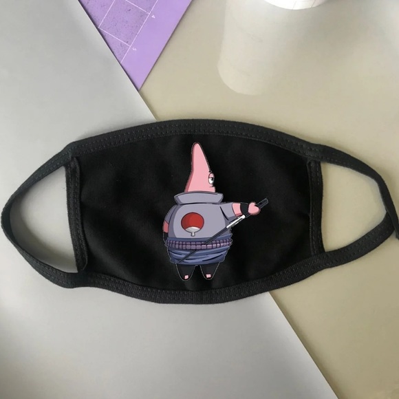 Hand Crafted | Accessories | Patrick Star Sasuke Uchiha Anime Face Mask ...